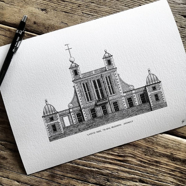 Greenwich Royal Observatory - High Quality Architecture Print ...